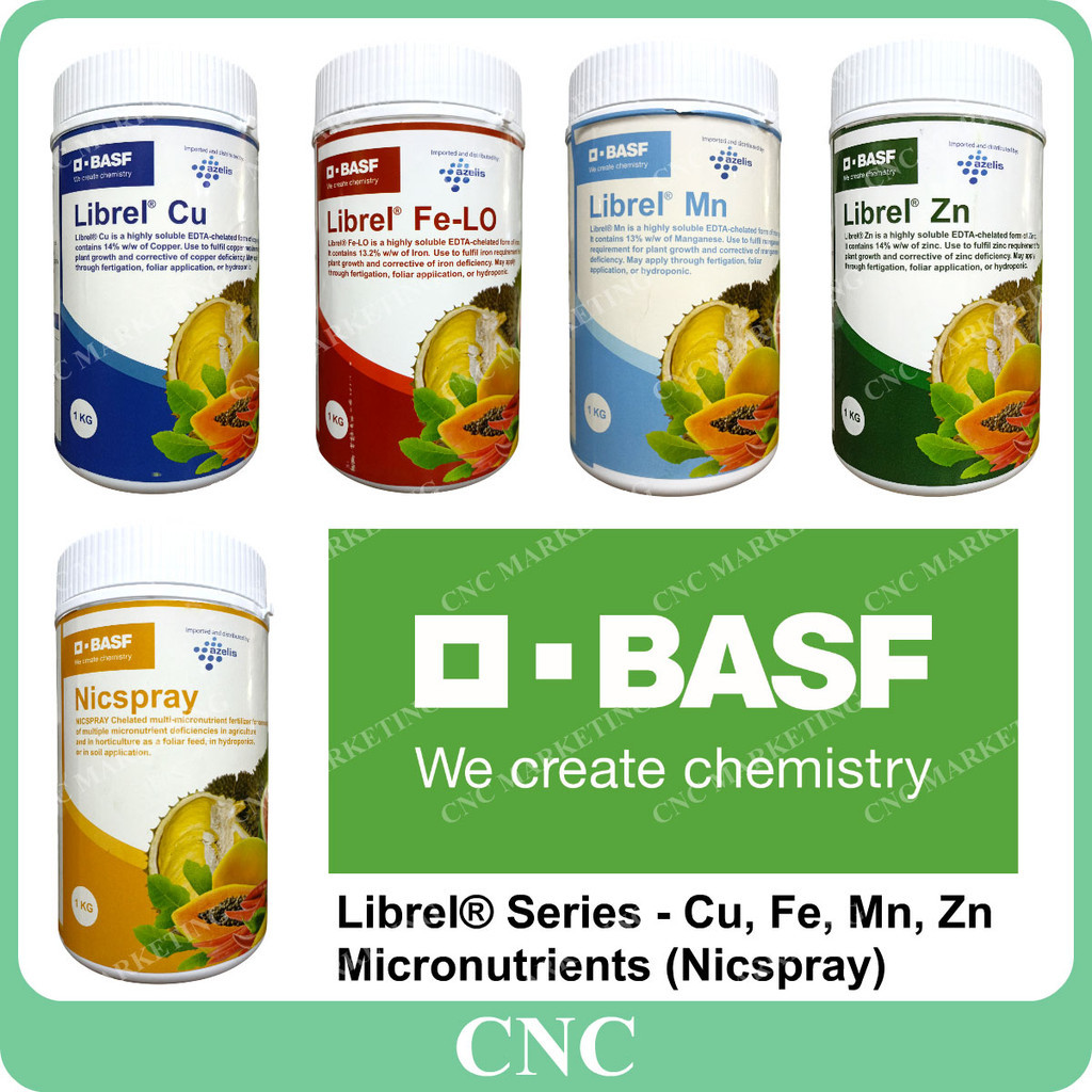 1KG BASF Librel EDTA Chelated Foliar Fertilizer Copper Cu Ferum Fe ...