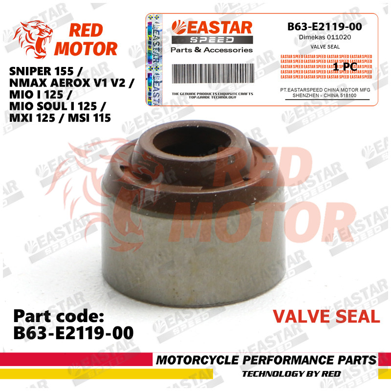 B63-E2119-00 Y16ZR Y16 V1 V2 Valve Seal Stem SNIPER 155/NMAX AEROX V1 ...
