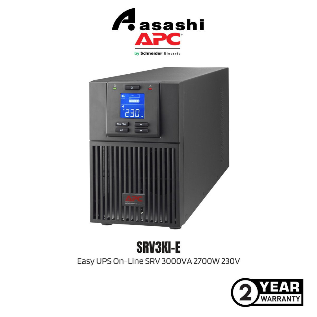 APC Easy UPS SRV3KI-E / SRV3KRI-E 3000VA On-Line SRV 3000VA 2700W 230V ...