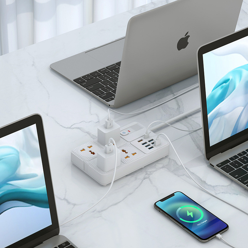 Intelligent four-position PD20W fast charging universal socket panel ...