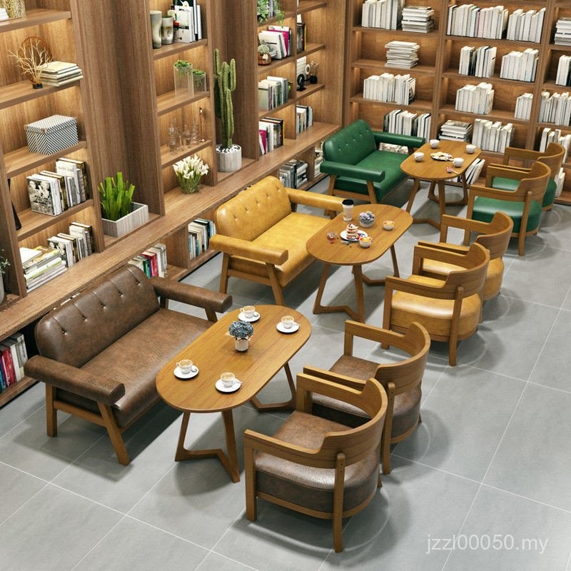 Influencer Cafe Table Chair Combination Milk Tea Shop Rest Area Leisure ...