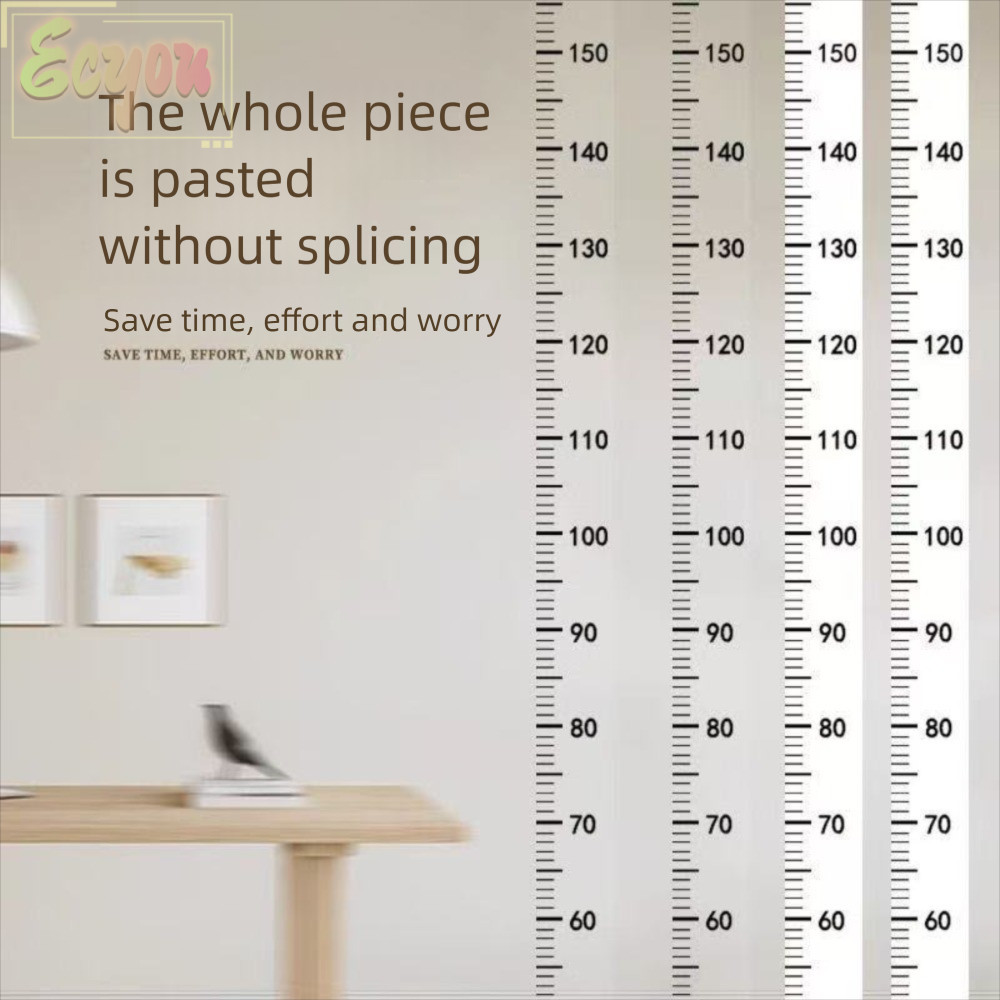 ECYOU Height Measurement Sticker, 2M Height Self-adhesive Child Growth ...