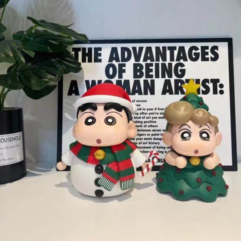 Crayon Shin-Chan cos Christmas Anime Figure Cute Snowman Shin-Chan Shin ...