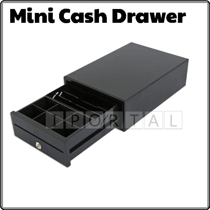 A4 Size Heavy Duty Mini Cash Drawer Box POS Register 3 Bill 6 Coin ...