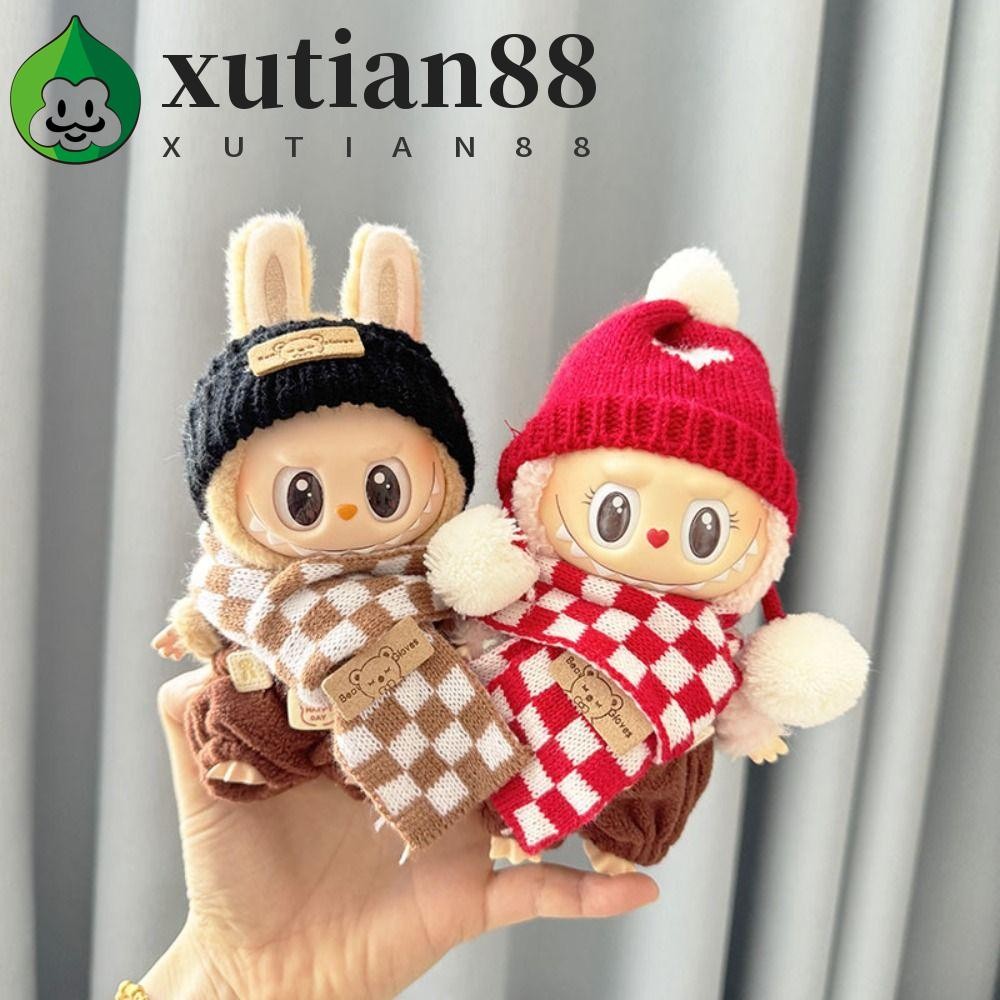 XUTIAN Labubu Doll's Clothes, Winter Suit Overalls Sitting Labubu Time ...