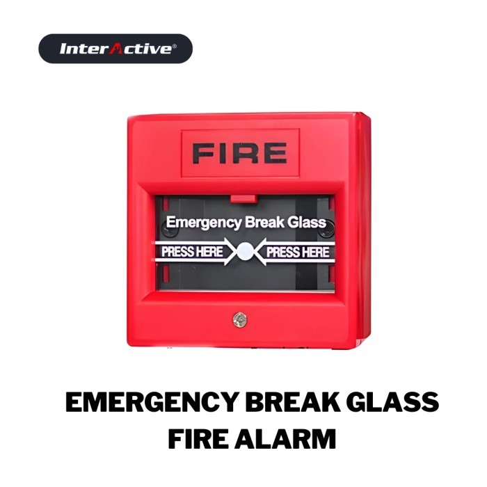 TOMBOL Red Emergency Break Glass Fire Alarm / Fire Emergency Button ...