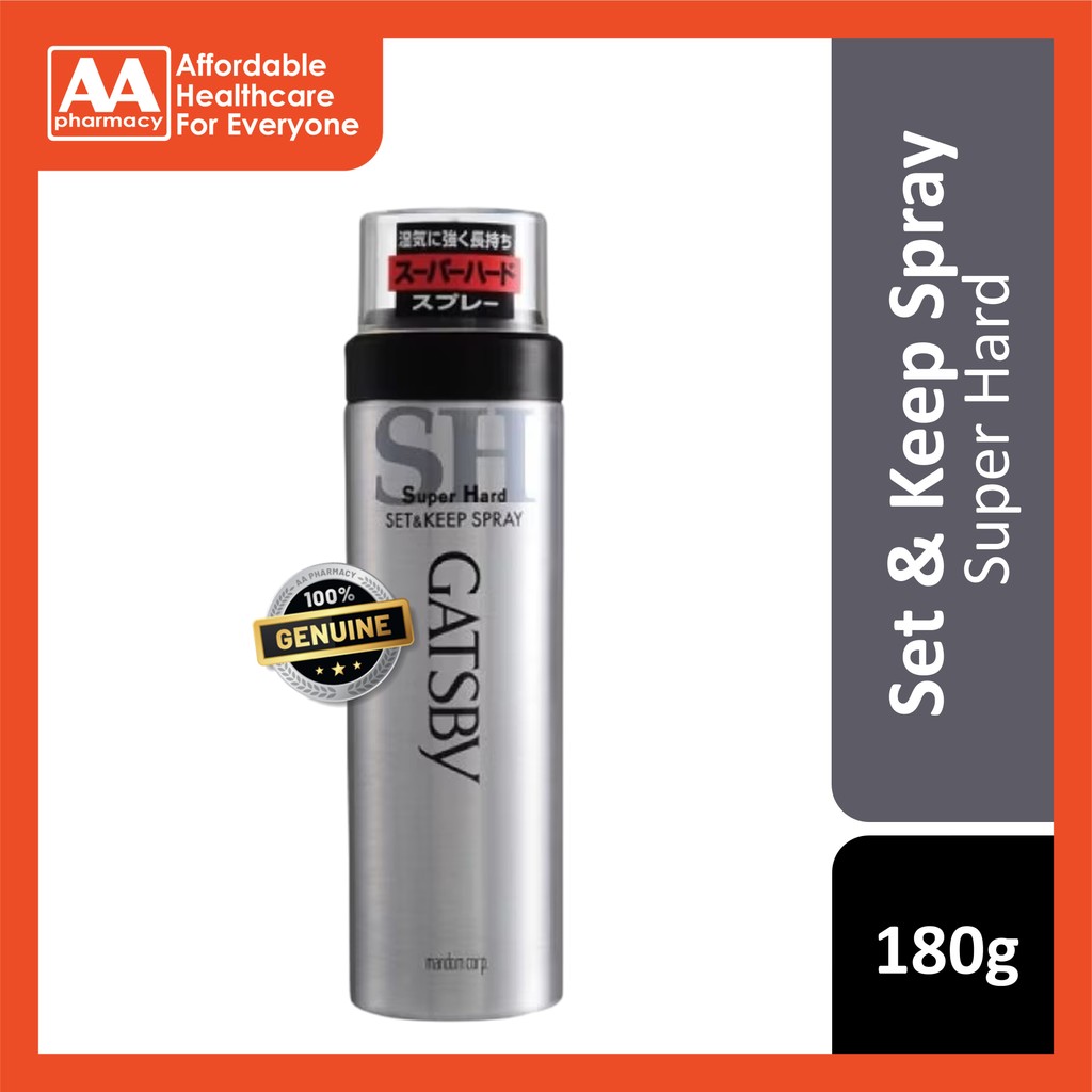 Gatsby Set & Keep Spray 180g (Super Hard) | Shopee Malaysia