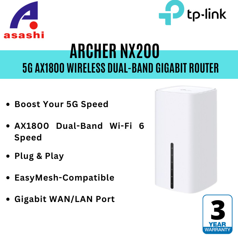 TP-Link Archer NX200 5G AX1800 Wireless Dual-Band Gigabit Router | Shopee Malaysia