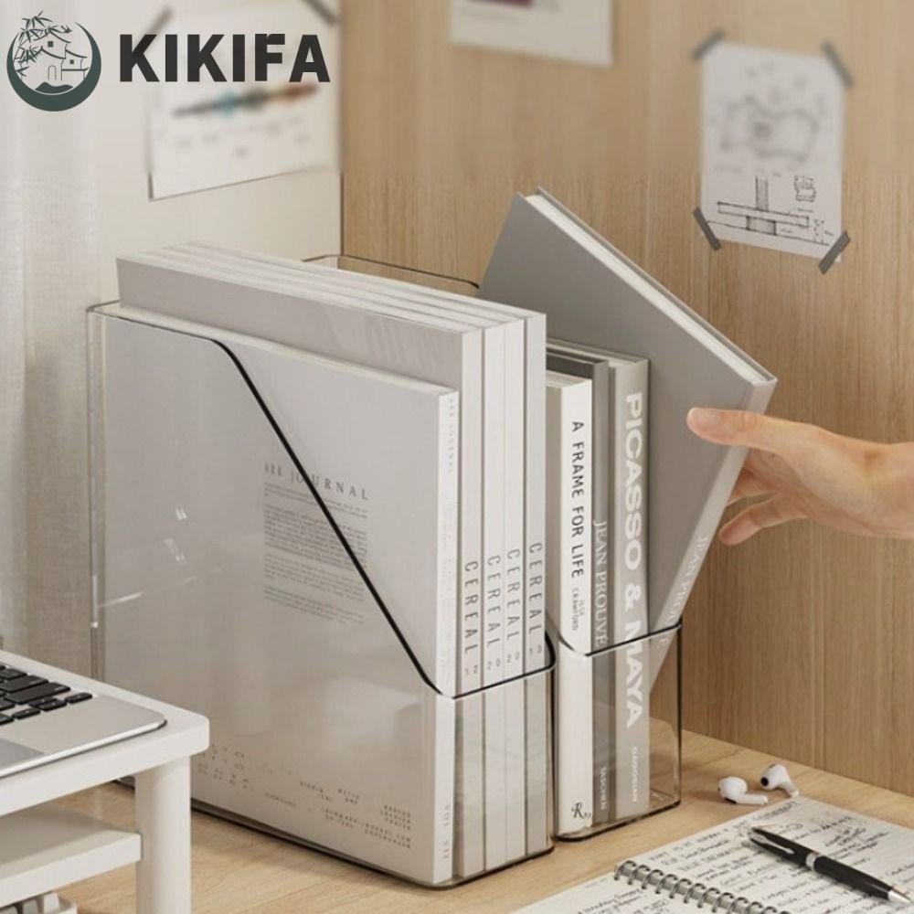 KIKIFA Desk File Folder, Clear Acrylic File Storage Box, Minimalism ...