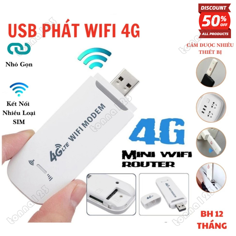 Portable 4G/3G LTE Car WIFI Router Hotspot 100Mbps Wireless USB Dongle ...