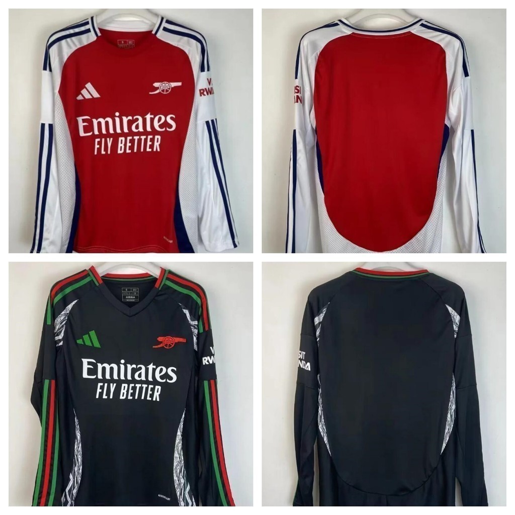 2024 2025 Arsenal Jersey Home Away Long Sleeve Football Shirt Uniforms ...