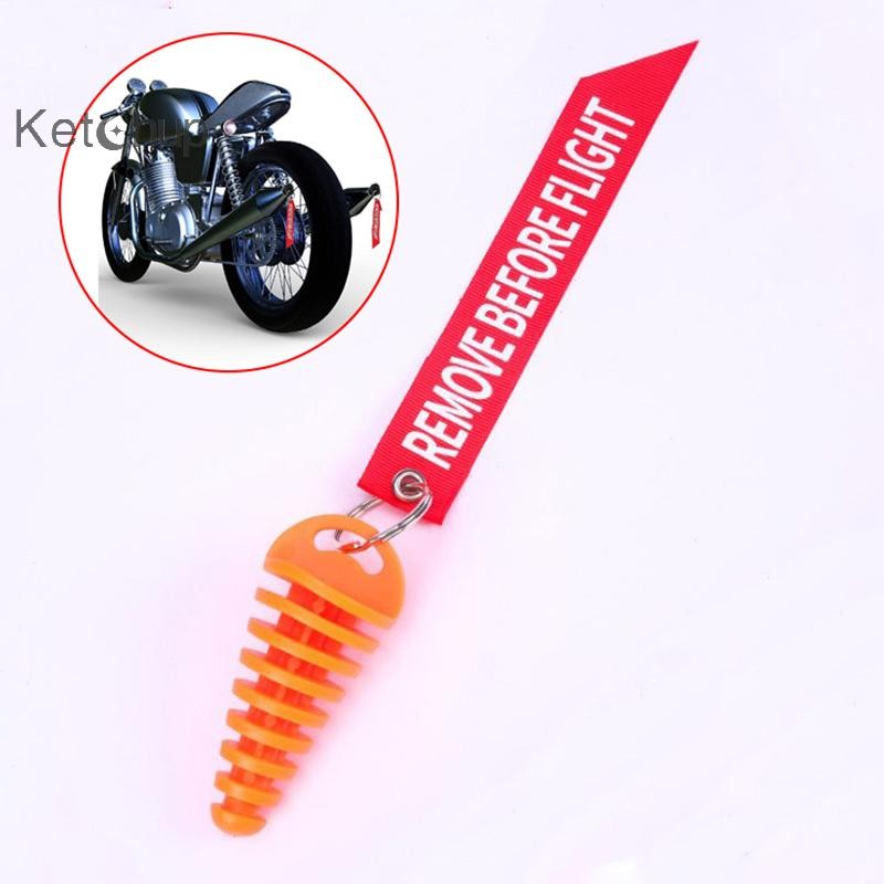 Ketchup1 1PC Exhaust Pipe Plug Motorcycle Motocross Tailpipe Rubber Air ...