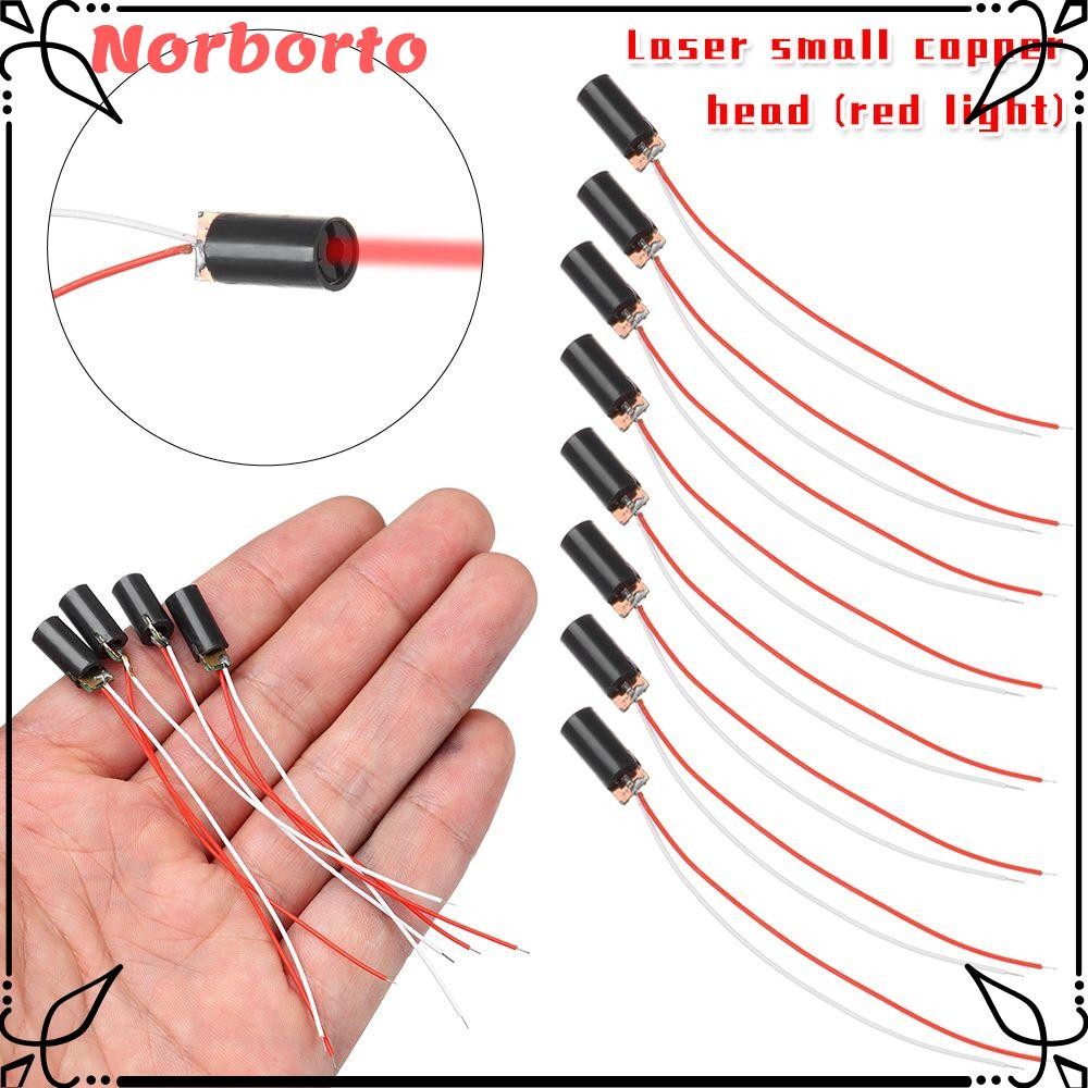NORBORTO 5/10pcs Laser diodes Mini 5 million Watt Red Sight Dot Diode ...