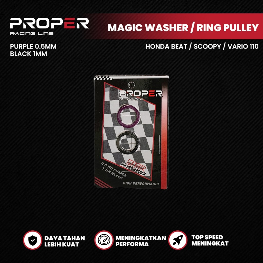 Proper REACING LINE MAGIC WASHER / RING PULLEY BEAT SCOOPY VARIO 110 FI ...