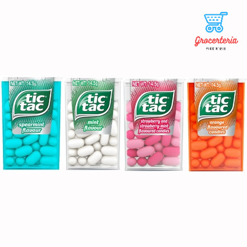 Tic Tac Mini Candy 14gmx1pcs (Orange/Freshmint/Spearmint/Strawberry ...
