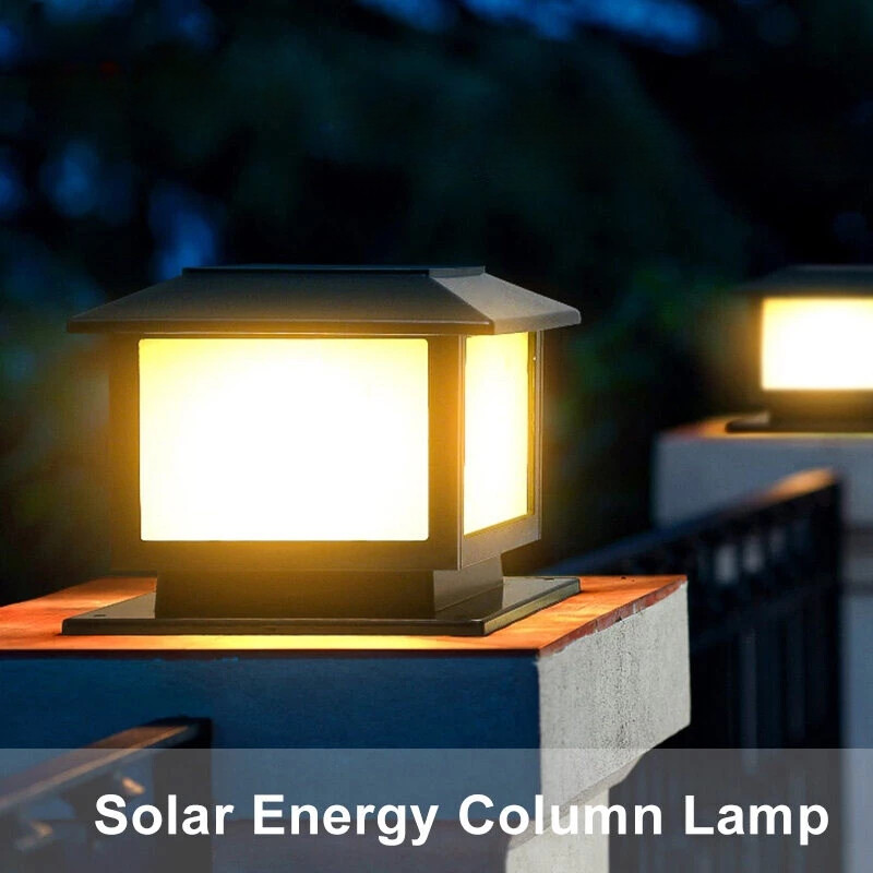 Solar Pillar Light Raya Lampu LED Lighting Decor Garden Patio Outdoor ...