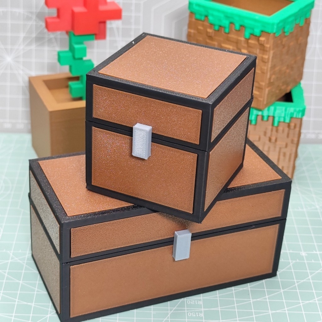 Minecraft Box Desktop Decoration Desktop Storage Box Minecraft Treasure Box Box Storage Box Toy ...