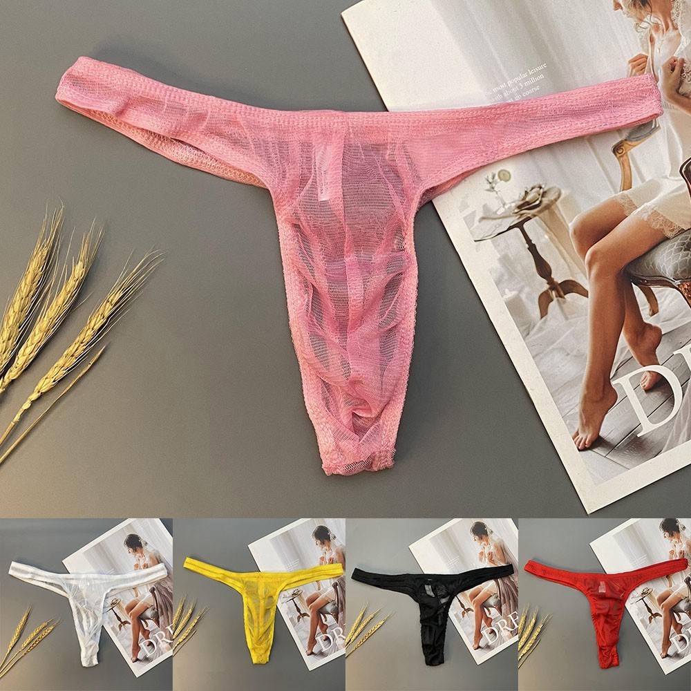 [Ready stock]Men Sexy Lingerie T-back Thong G-String Underwear Briefs ...