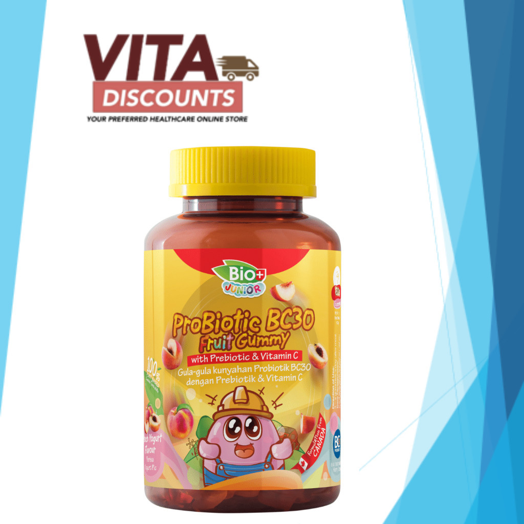 BIO+ JUNIOR PROBIOTIC BC30 FRUIT GUMMY 2G 60S | Shopee Malaysia