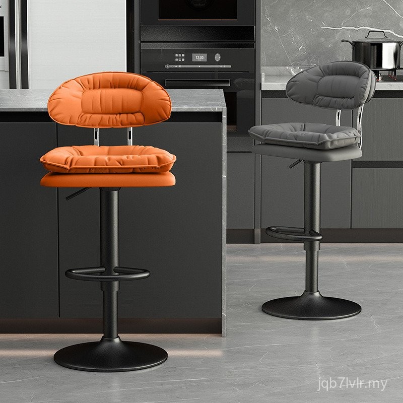 Kerusi bar moden dan sederhana kerusi tinggi memusing kaunter depan ...