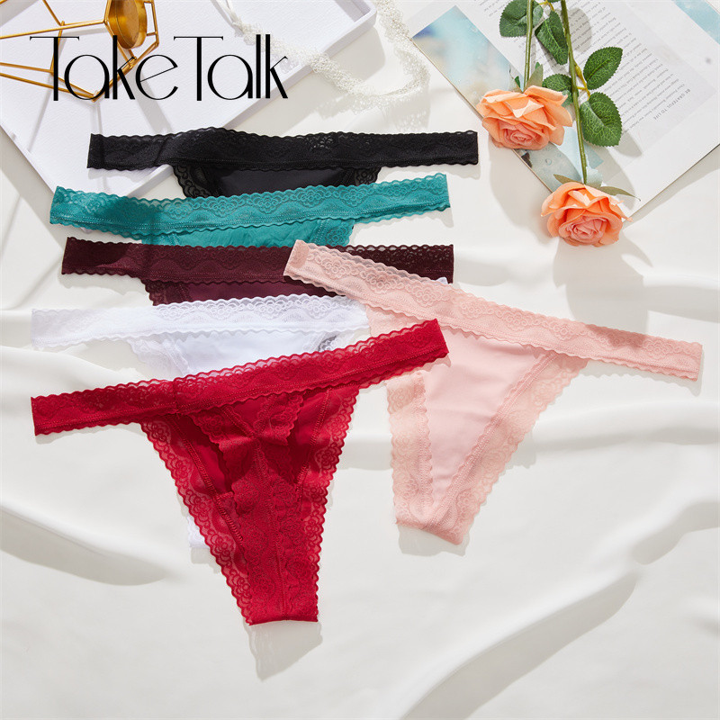 Take Talk Women G-string Underwear Intimates Female Lingerie Bikini ...