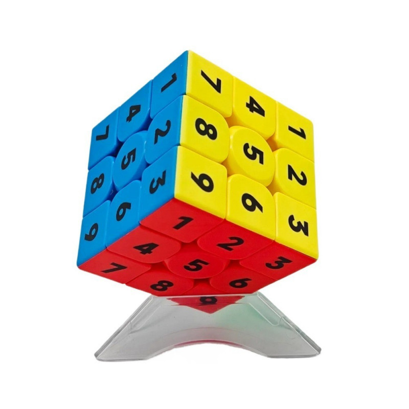 Z-cube 3x3 Number Speed Cube 3x3x3 Sudoku Magic Cube Stickerless ...