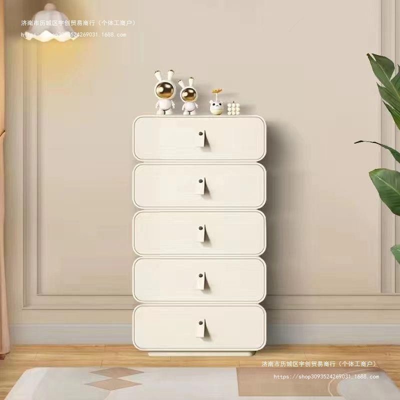 Creative New Style Cream Style Solid Wood Storage Cabinet Simple Whole ...