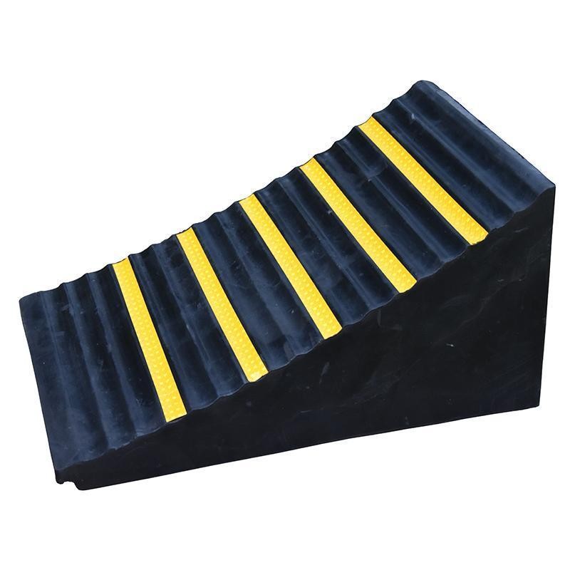 [Easy to Handle] Solid Rubber Parking Wheel Stopper Rod Rubber Block ...