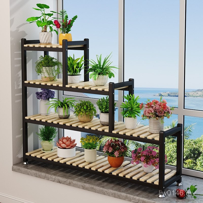 Flower Stand Multi-Layer Ladder Flower Stand Flower Stand Shelf Shelf ...