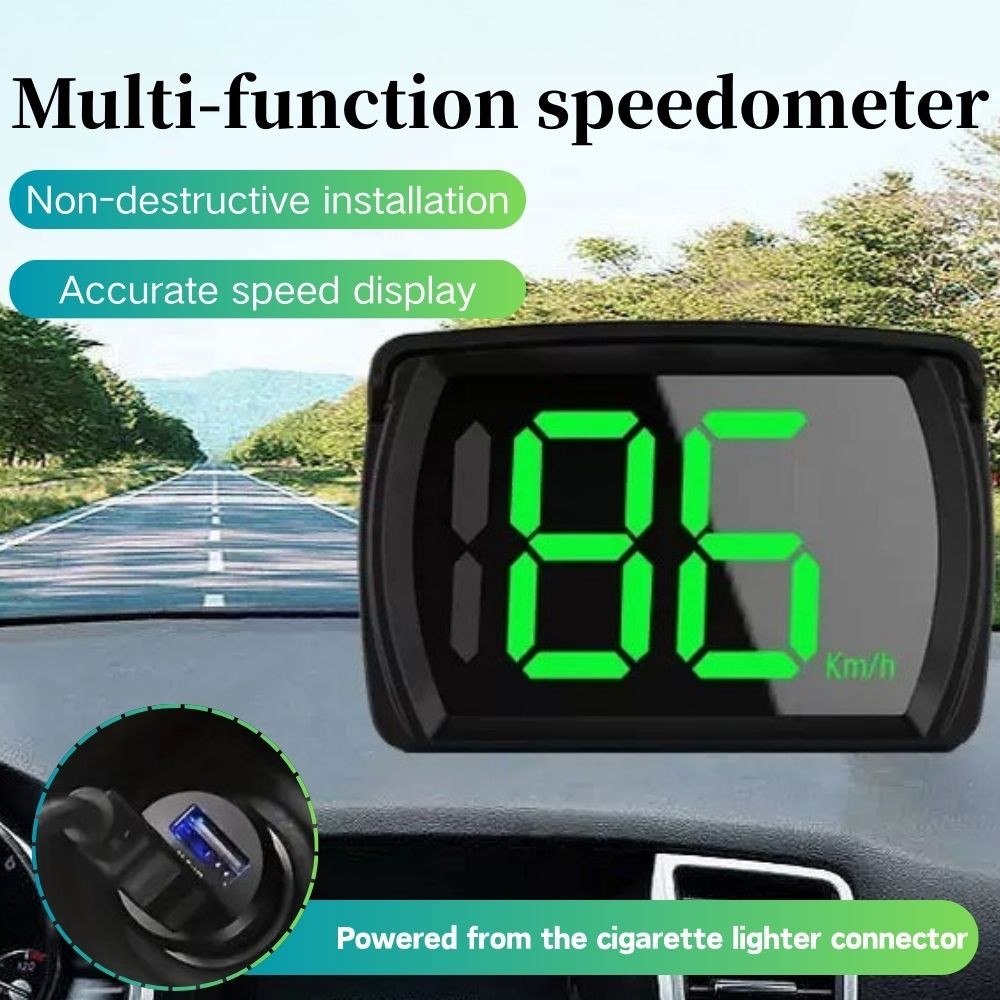 Car GPS HUD Head Display Digital Speedometer for Cars with Speed USB ...