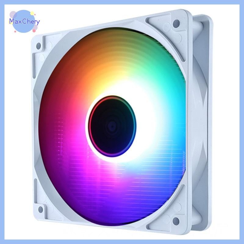MCHY> CPU Fan 4PIN PWM Silent Chassis Fan 120mm Infinite Mirror 5V 3PIN ...