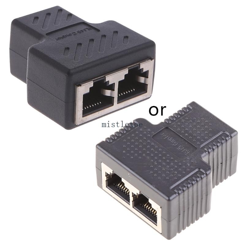 MIS RJ45 Splitter Connectors Adapter RJ45 Coupler Extender Female 1 to ...