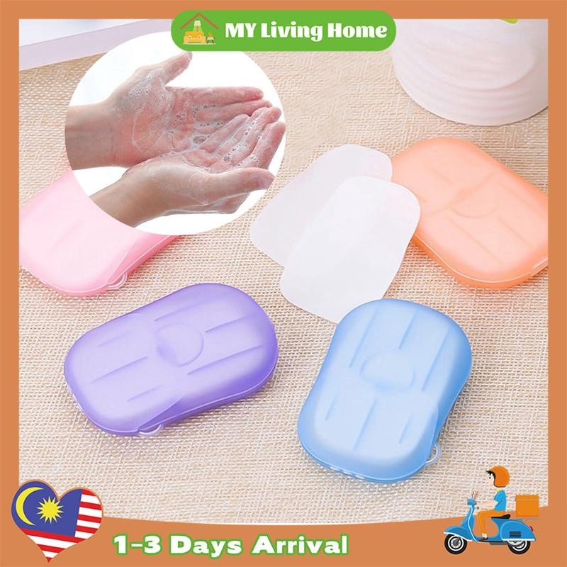 20Pcs Disposable Soap Portable Travel Tablets Anti Virus Boxed Soap ...