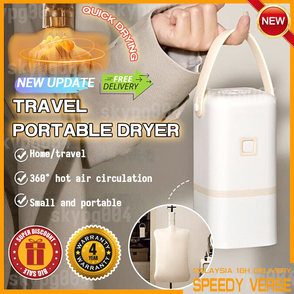 MY Ready MINI Portable Clothes Dryer Machine Remote Control Foldable ...