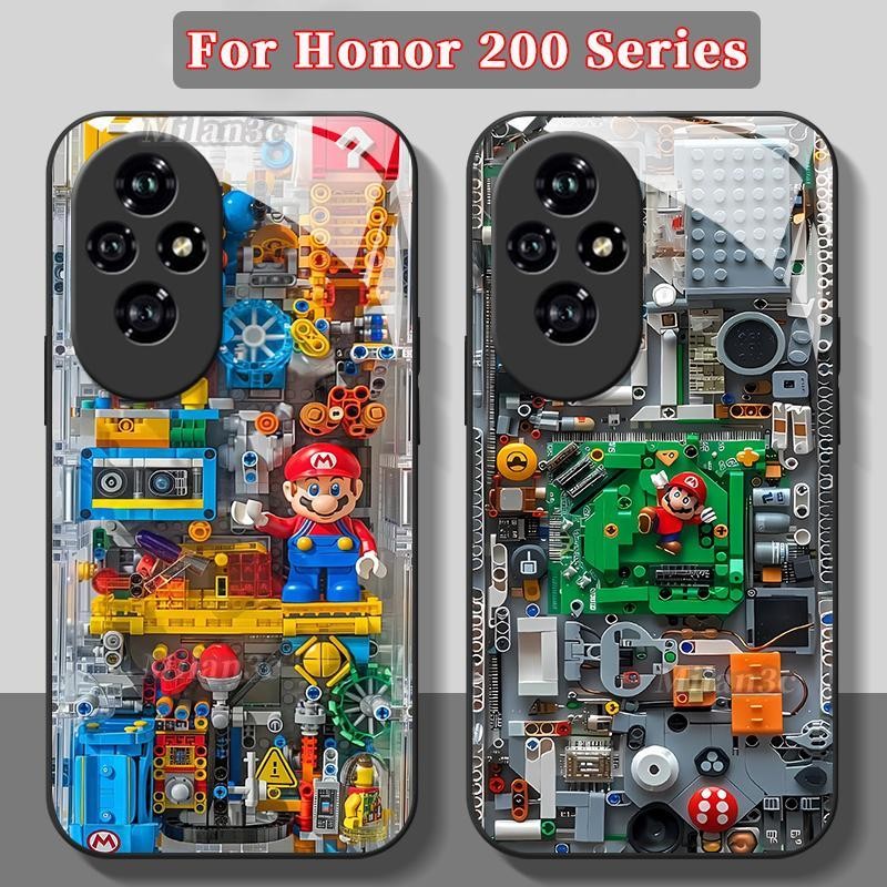 For Honor 200 90 Casing Honor 200 Pro Casing Mechanical Mario Liquid ...