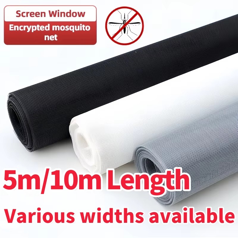 5M/10M 1 Roll of Window Screen DIY Large Size Mosquito-Proof Window ...