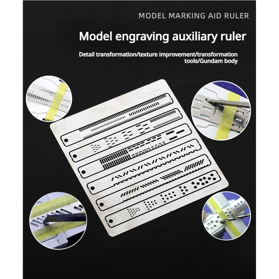 Gundam Model Engraving Auxiliary Ruler Gunpla Military Model ...