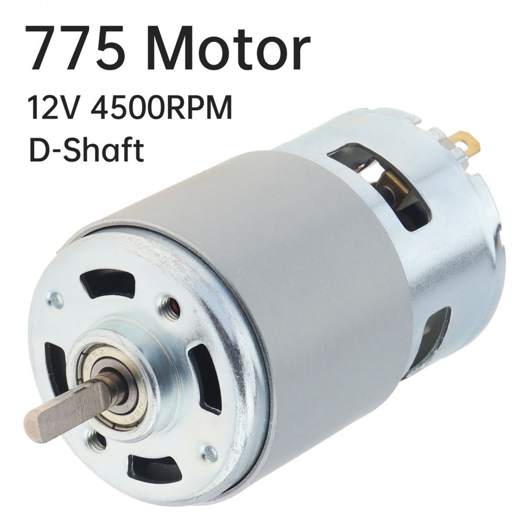 775 DC Motor D-Shaft 12V 4500RPM High-speed Large Torque Motor for ...