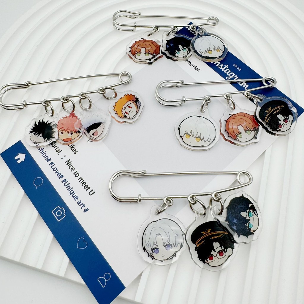 Jujutsu Kaisen Light and Night Pin Anime Peripheral Anime Character ...