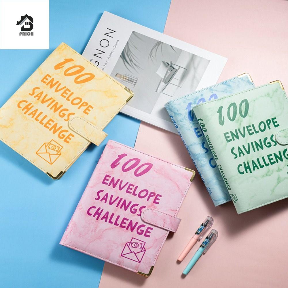 PRICH 100 Envelope Savings Challenge, Money Saving Loose-Leaf 100 ...