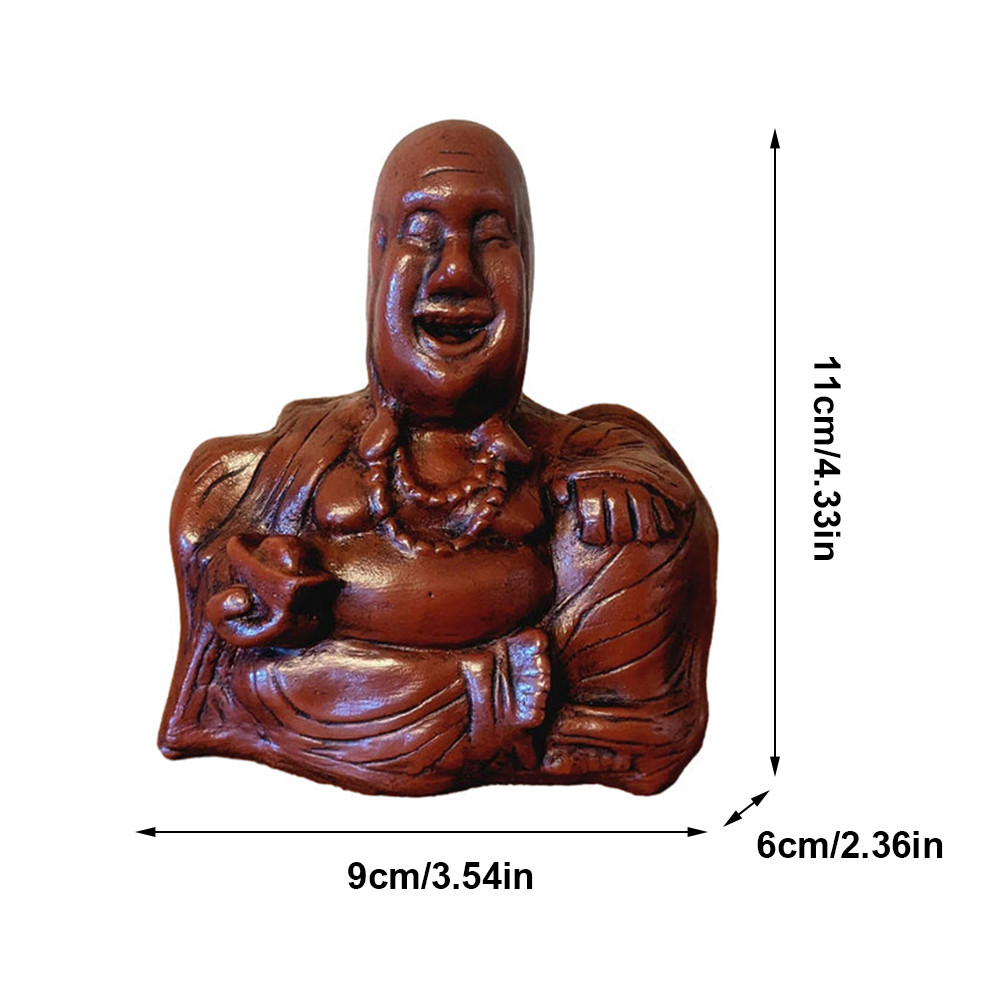 perfectFU Resin Buddha Flip Middle Finger Laughing Buddha Statue ...