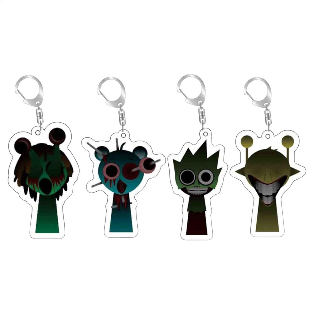 Sprunki 2D Acrylic Keychain Sprunki Incredibox Keyring Pendant Oren ...