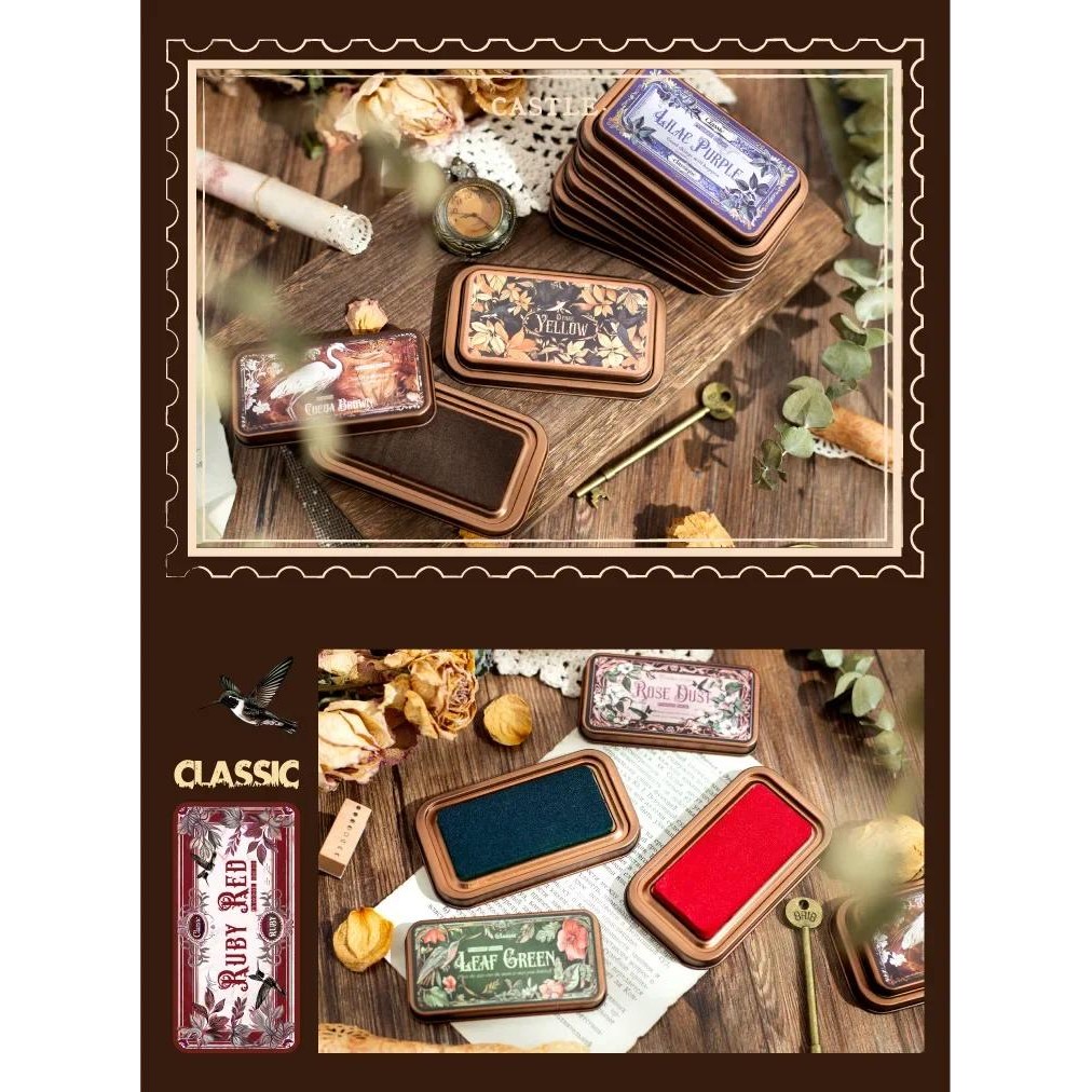 JIANWU Medieval Legend Series Vintage Material Collage Colorful Metal ...