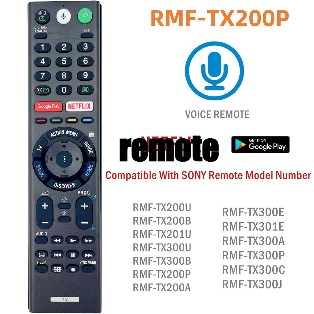 Voice Bluetooth Remote Control RMF-TX200P RMF-TX200E for SONY Bravia ...