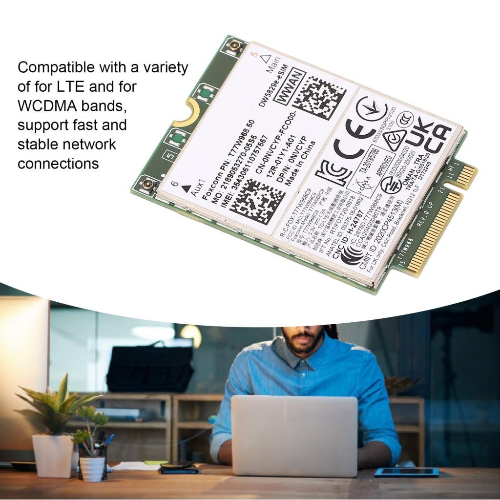 Superparis WWAN Card Module 3G 4G 5G 450Mbps Quick Data Transmission Accurate Positioning for ...