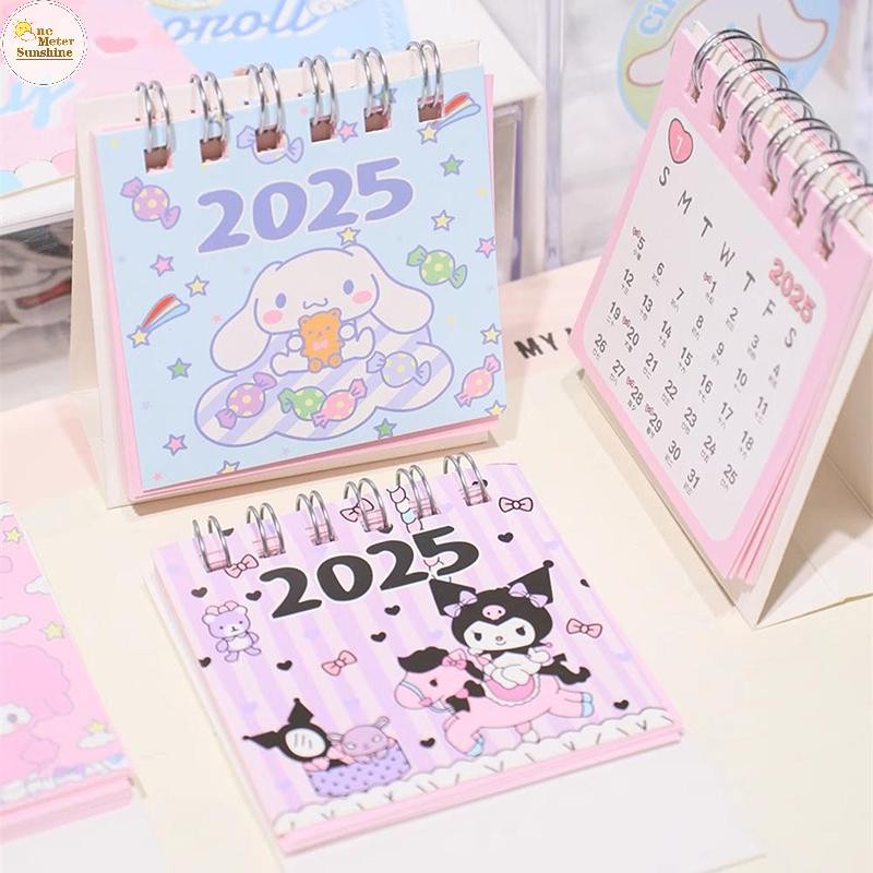 OMS Cartoon Kawaii Mini Calendar Cute Desktop Decoration Daily Monthly ...