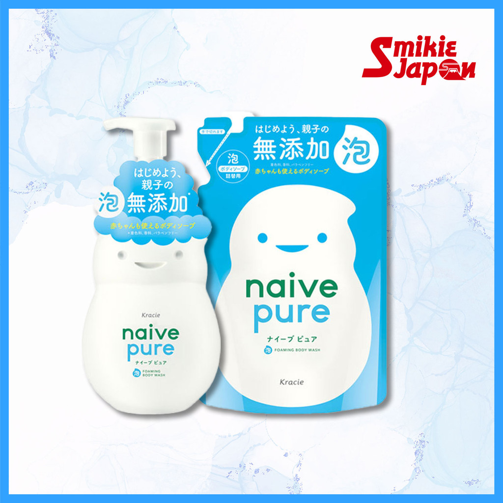 KRACIE Naive pure Foam Body Soap 550ml / Refill 450ml / Direct from Japan | Shopee Malaysia