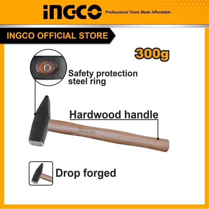 Hmh040300 Martil HAMMER MECHANICAL MARRIAGE HAMMER 300 GRAM INGCO ...