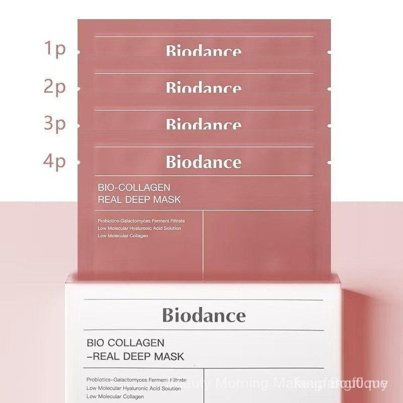 komoditi tunai dan penghantaran cepat BIODANCE Bio Collagen lembaran masker Deep Real 1P 4P-1box ...