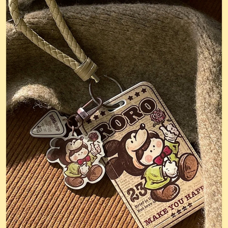 Original Retro Cute Cartoon Mickey Card Holder Waterproof Antimagnetic ...